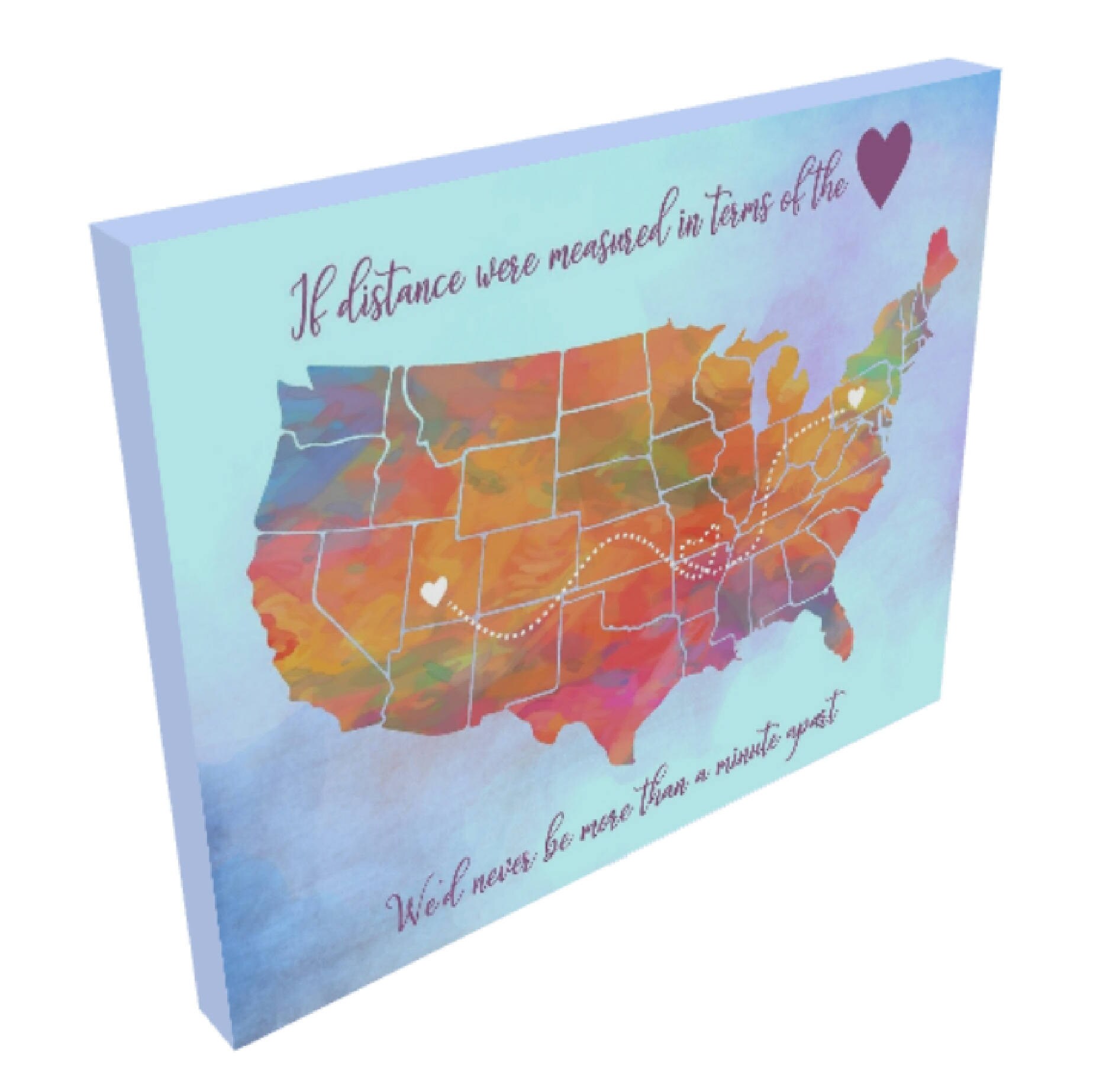 Grandparents Long Distance Map, Mother, Christmas Gift, Customized Best ...