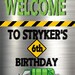 Garbage Truck Dont Get Trashed Birthday Sign, Garbage Truck Sign, Don't ...