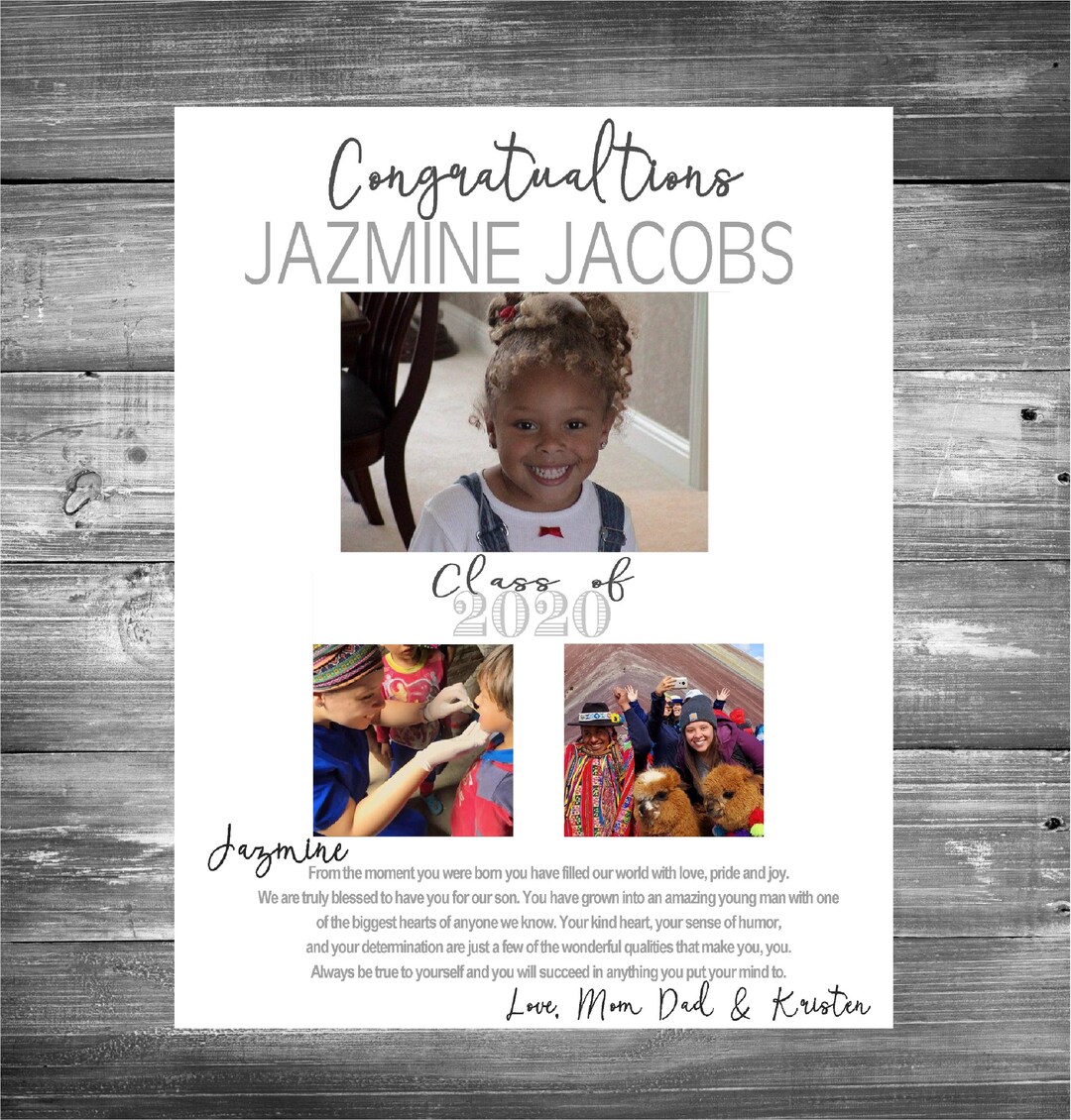 Senior Yearbook Ad | Dedication | Full, Half, or Quarter Page ...