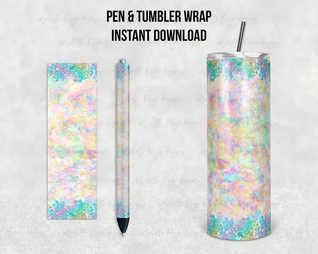 Pastel Glitter With Holographic Opal Alcohol Ink Combo, Printable ...