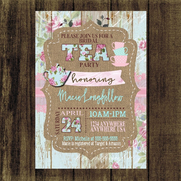 Shabby Chic Invites - Etsy