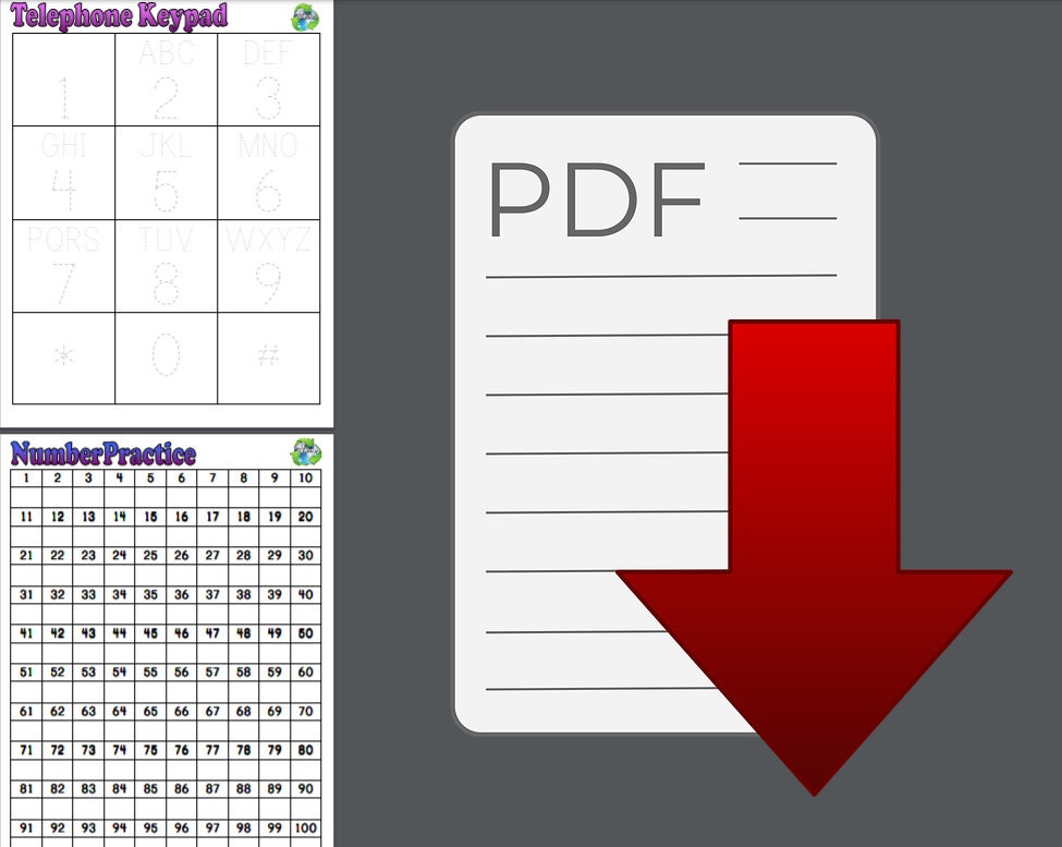 Learn Telephone Keypad, Alphabet & Numbers 1-100 Writing Practice ...