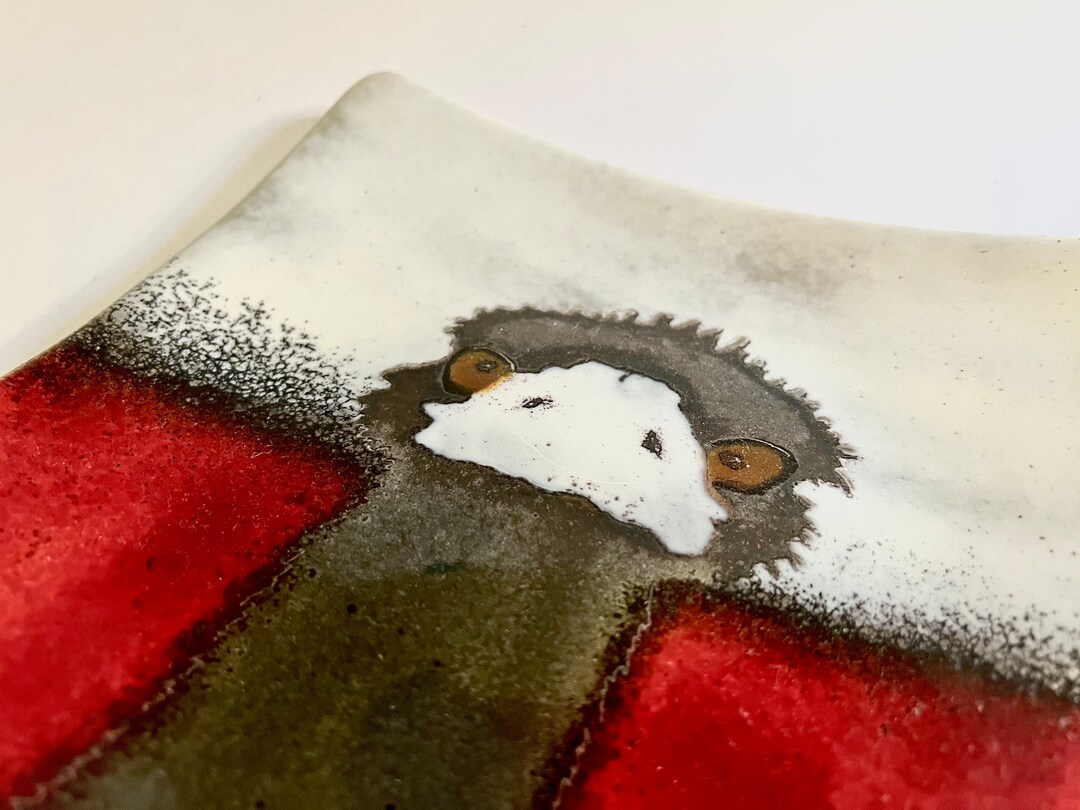 Emu Glass Plate Fused Glass Handmade Gift Australiana - Etsy