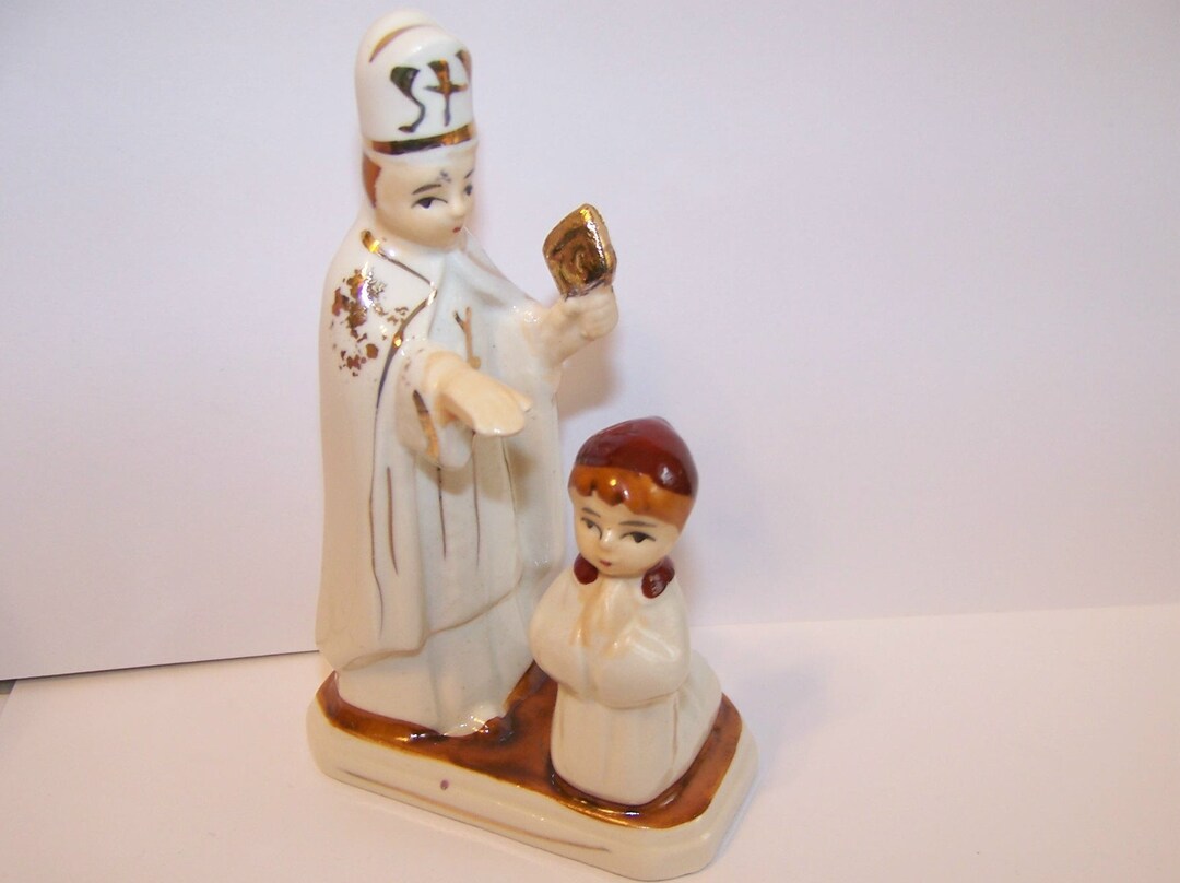 Vintage Ceramic GIRL CONFIRMATION Table Decoration/ Cake Topper --1960 ...