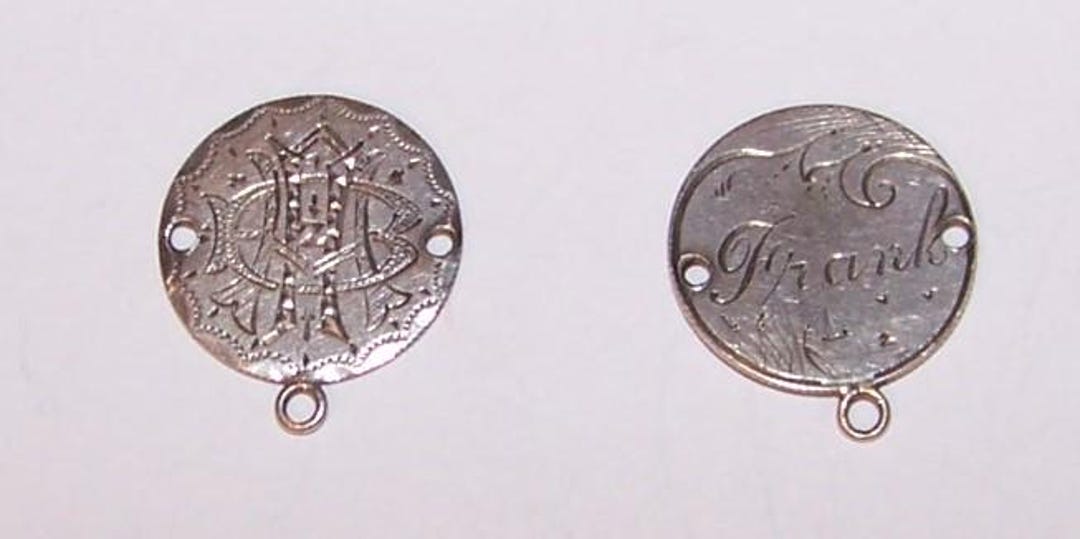 2 Victorian LOVE TOKENS Canada Five Cent Silver Charms Holed - Etsy