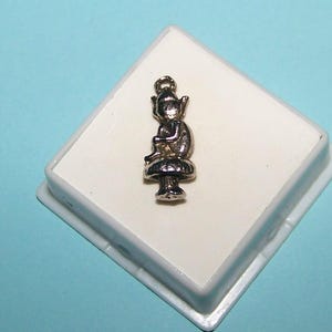 CORNWALL PIXIE IMP Charm Vintage Sterling Silver Full 3 D on Mushroom ...