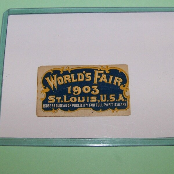 1904 Worlds Fair - Etsy