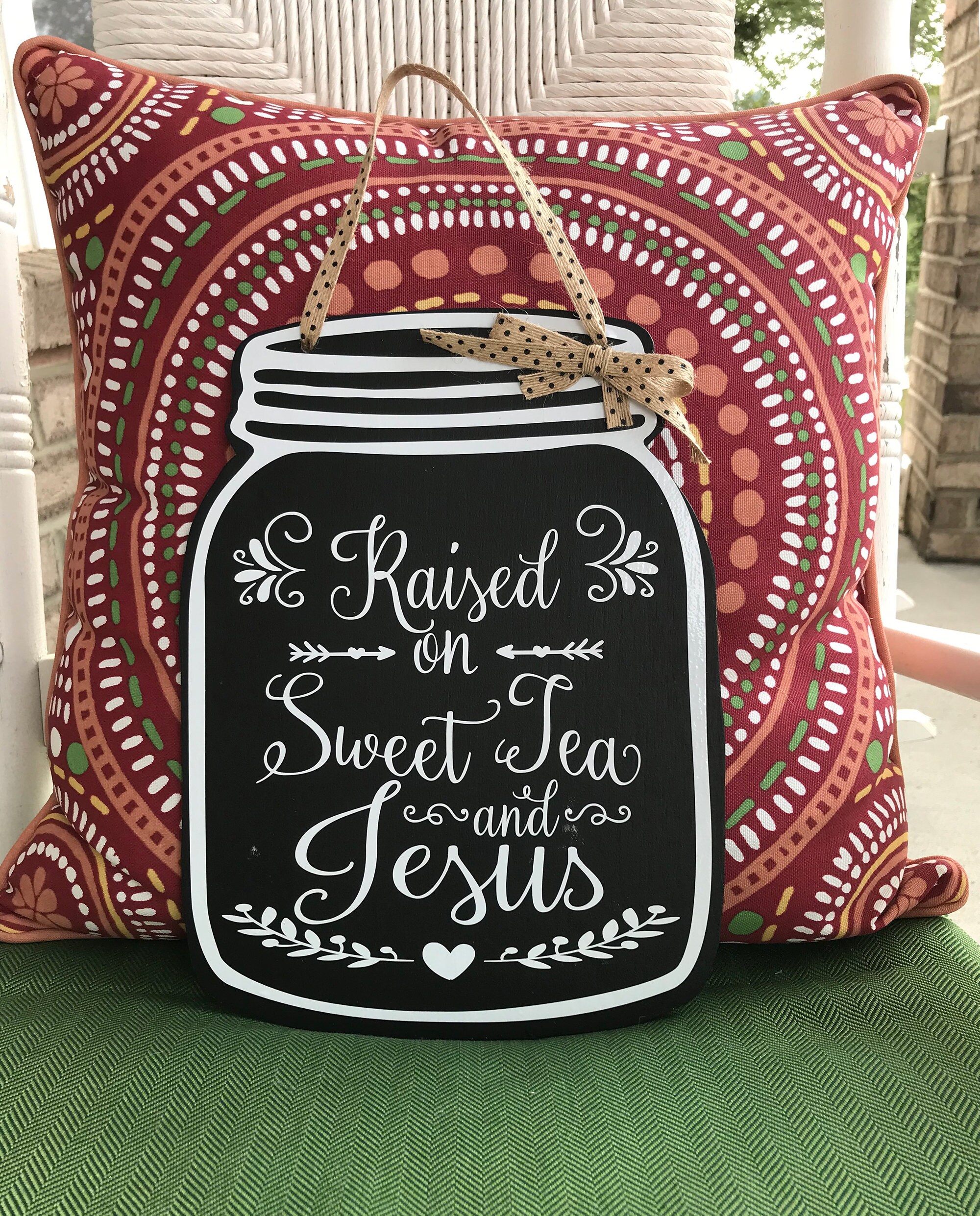 Sweet Tea and Jesus Mason Jar Wall Hanging is Religious Black | Etsy