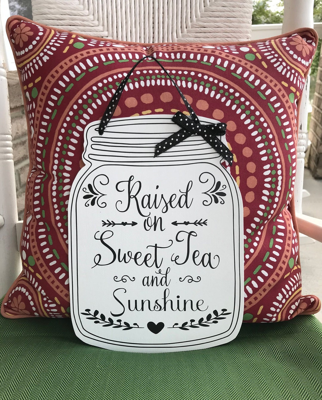 Sweet Tea & Sunshine Mason Jar Wood Sign: Rustic Farmhouse Decor - Etsy