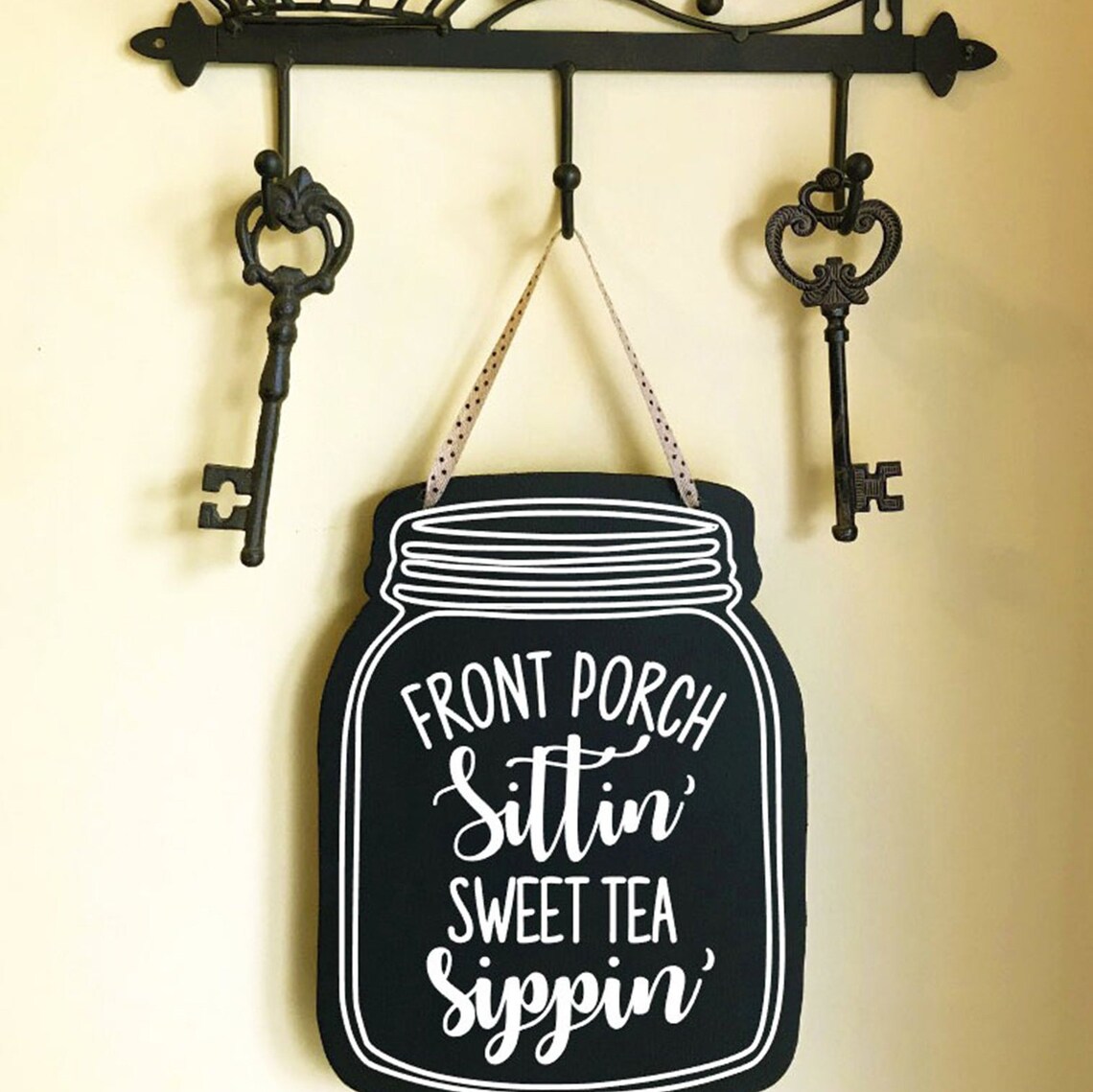 Sweet Tea Mason Jar Wood Sign: Rustic Farmhouse Decor - Etsy