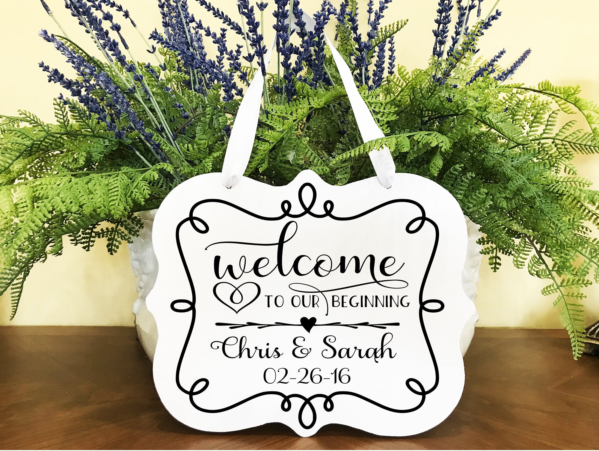Personalized Mr and Mrs Welcome Wedding Sign for Reception and Ceremony ...