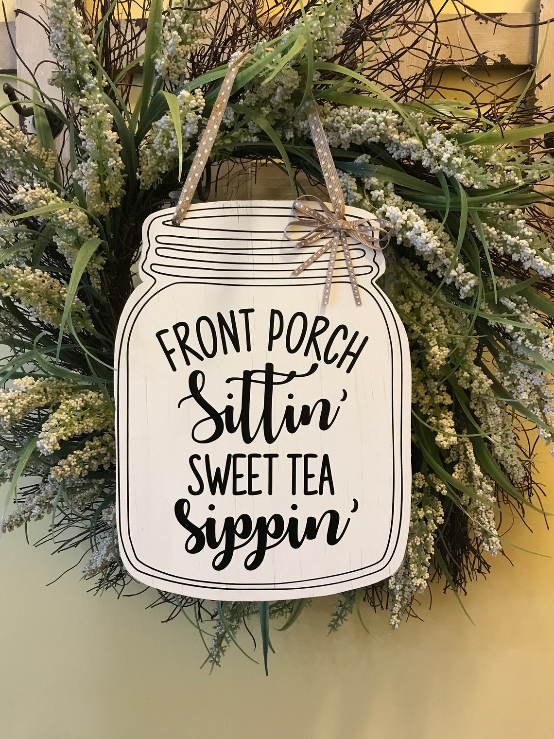 Sweet Tea Mason Jar Wood Sign: Rustic Farmhouse Decor - Etsy