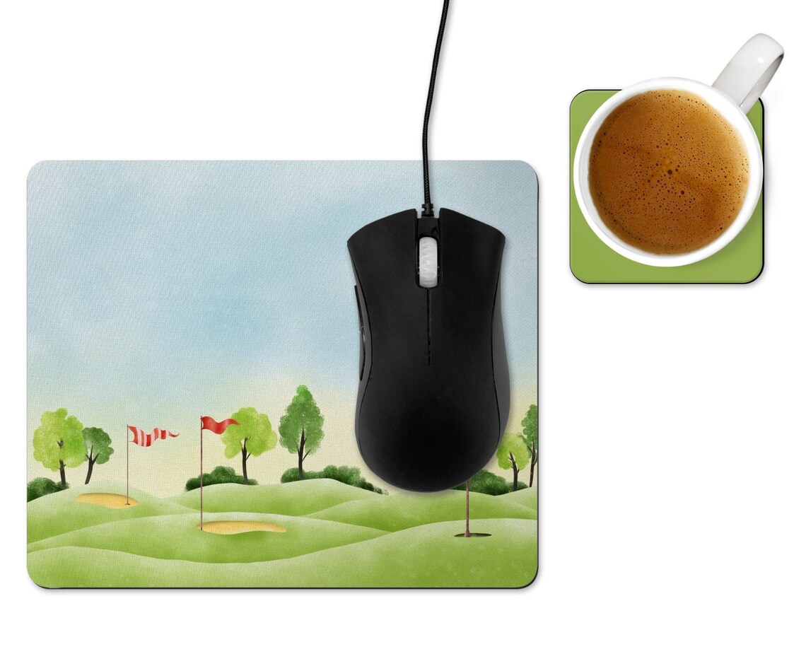 Golfing Mouse Pad Golf Mouse Pad Personalized Golfing Gift - Etsy