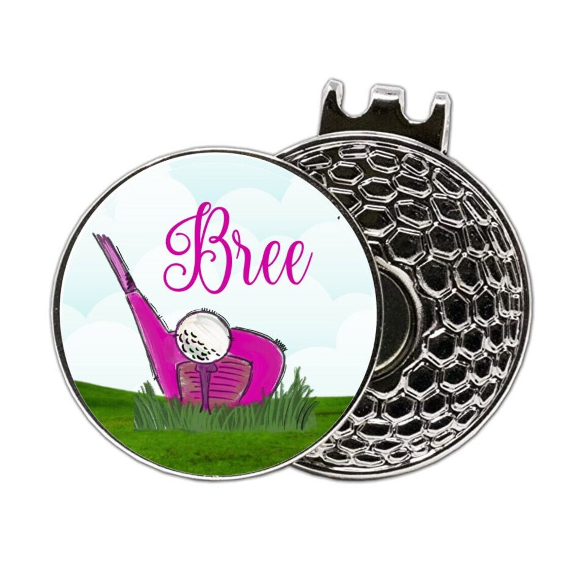 Golf Marker Golf Ball Marker Girls Golf Ball Marker Girls Golf - Etsy