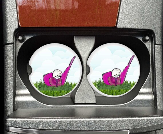 Car Coaster Golf Car Coaster Womans Car Coaster Mothers Day | Etsy