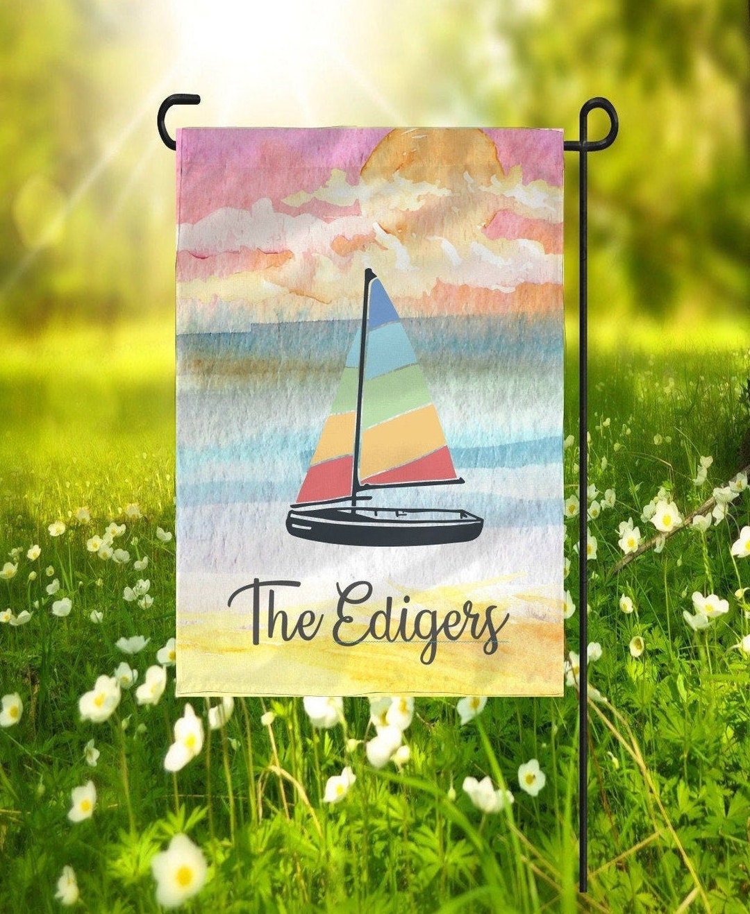 Lake Garden Flag Welcome to the Lake Flag Personalized Garden Flag ...