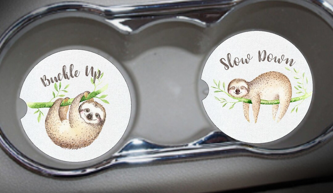 Sloth Car Coasters Car Coasters Sandstone Coasters Sandstone Car ...