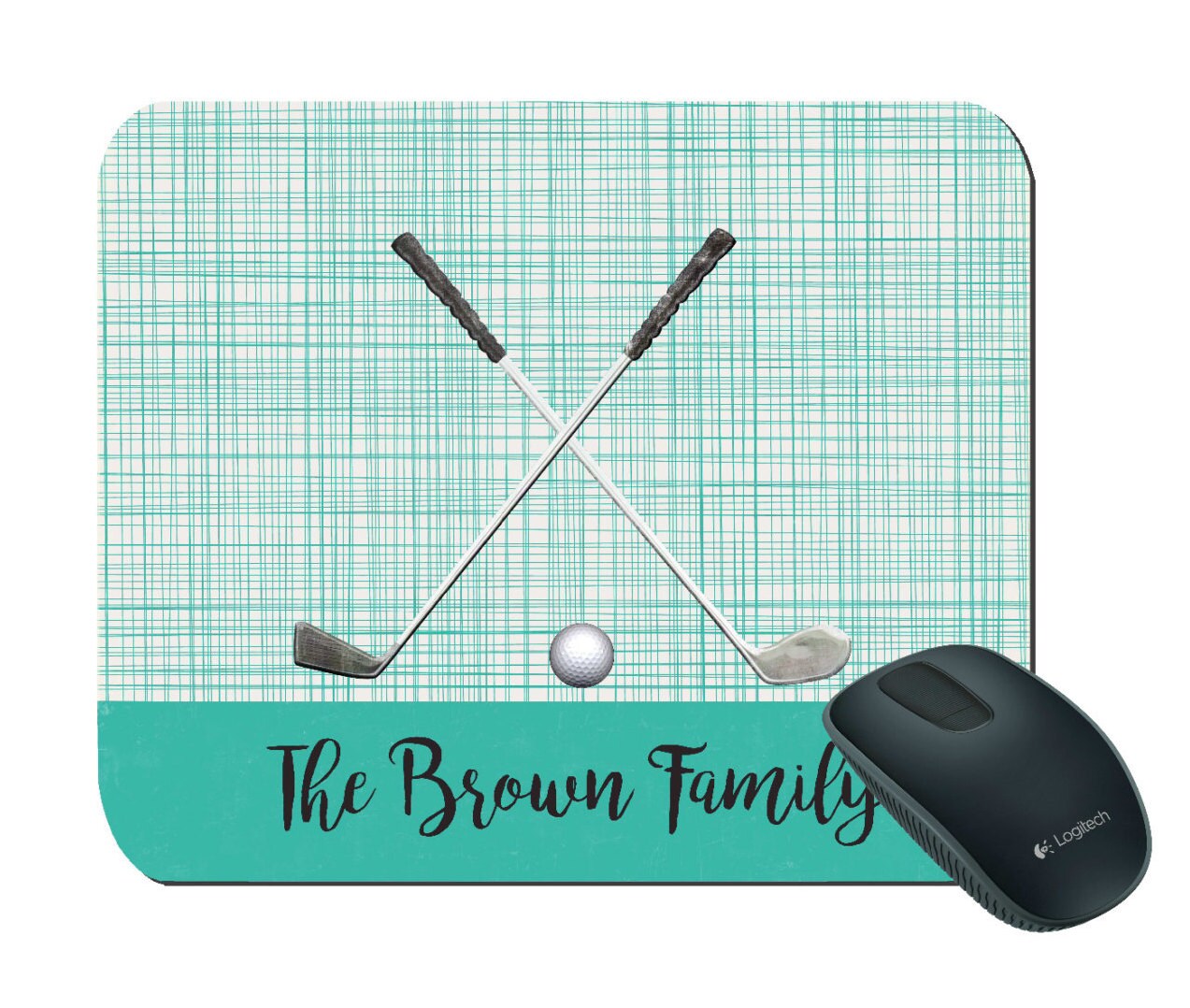 Personalized Mouse Pad Golf Mouse Pad Golfer Mouse Pad | Etsy