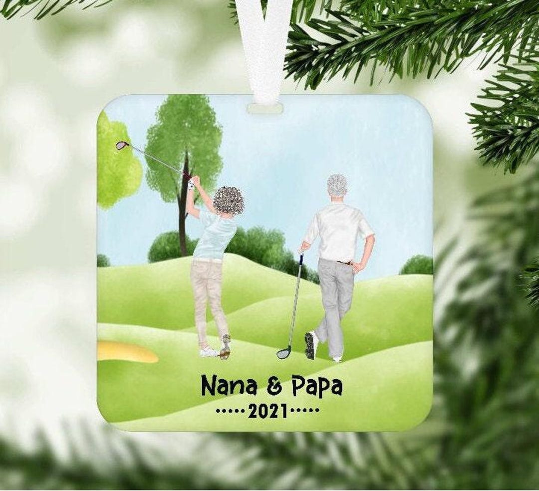 Personalized Golfers Wedding Ornament, Anniversary Gift, Couples Golf ...