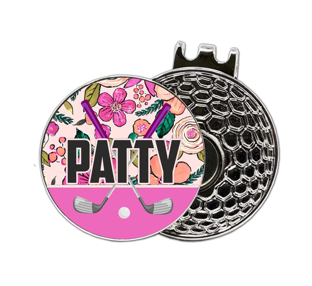 Flower Golf Ball Marker Floral Golf Personalized Golf Ball Marker ...