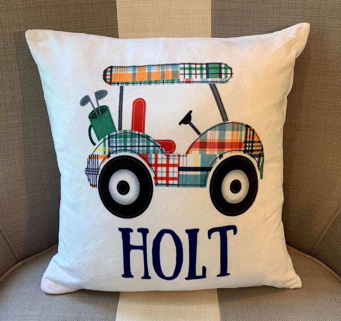 Golf Pillow Personalized Golfing Pillow Baby Gift Golf Gift | Etsy