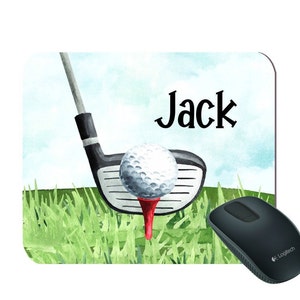 Golf Mouse Pad Fathers Day Gift Personalized Golf Mouse Pad ...