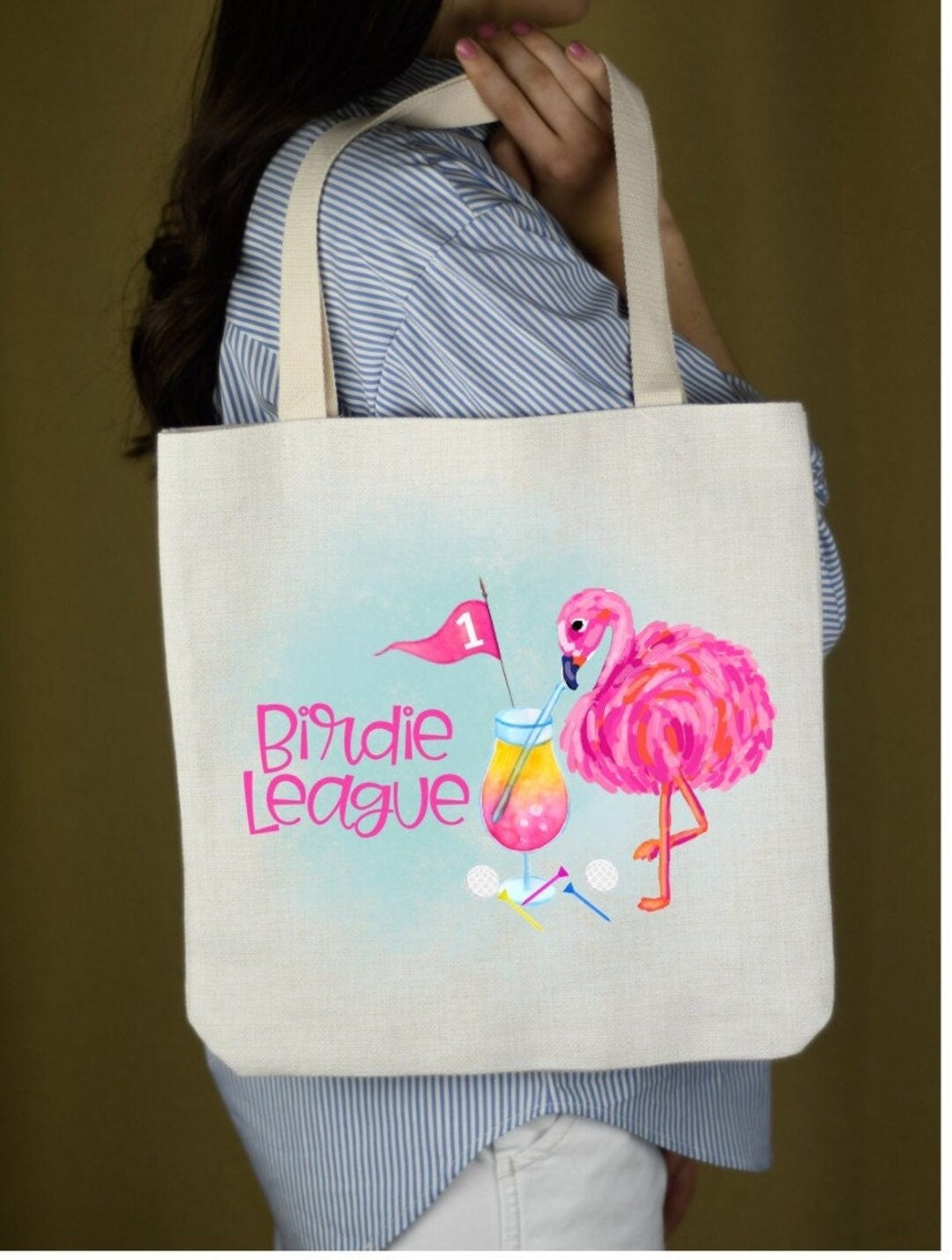 Golf Bag Golf Tote Bag Personalized Flamingo Golf Bag Personalized Golf ...