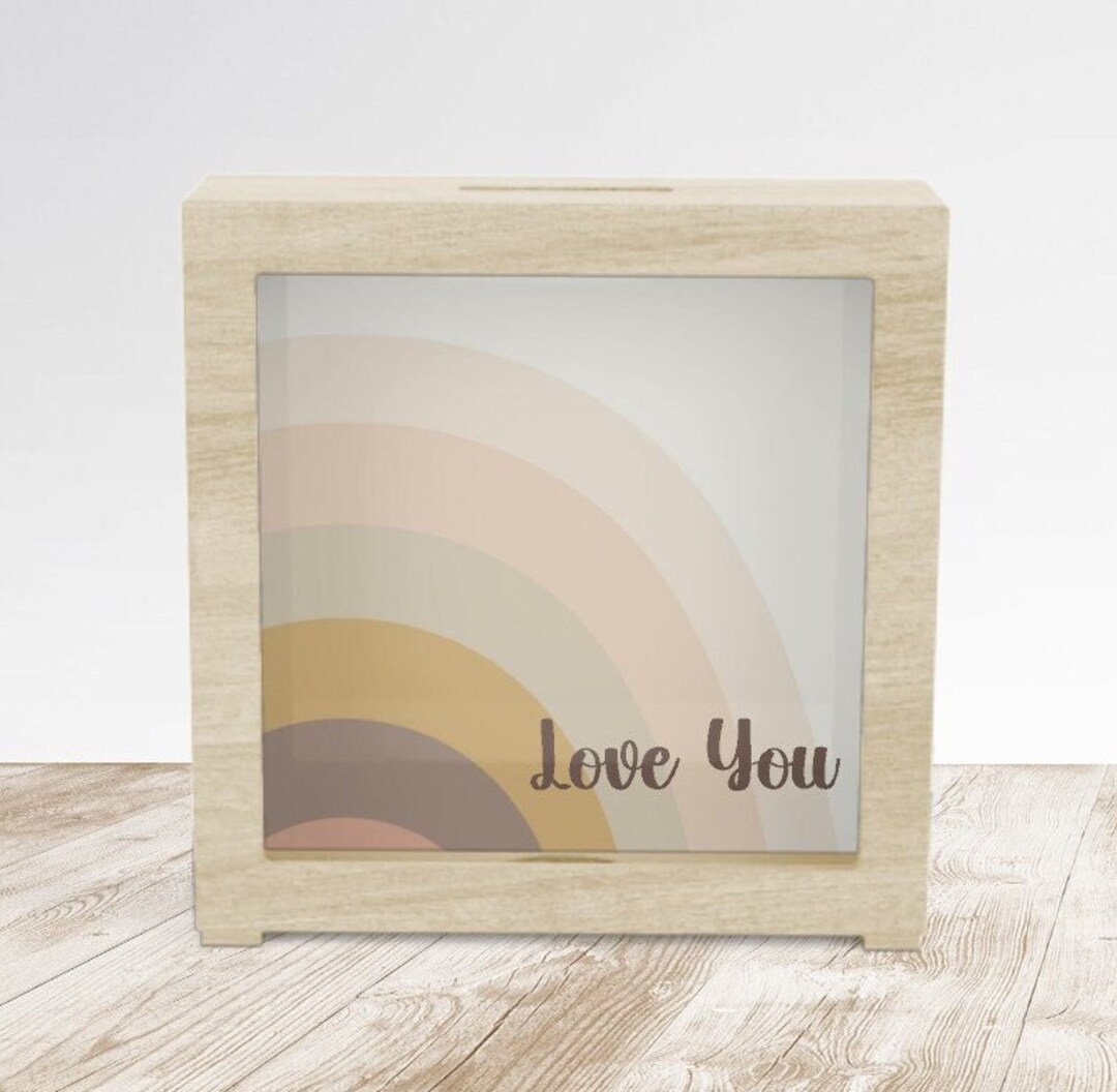 Rainbow Bank Girls Bank Personalized Bank Girls Wood Bank Girls ...