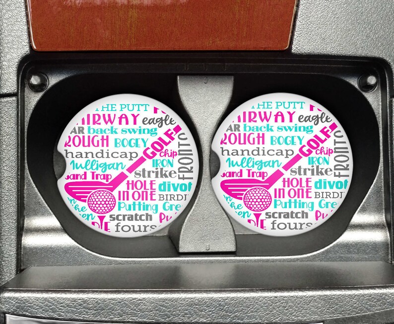 Golf Car Coaster Golfing Coaster Personalized Car Coaster - Etsy