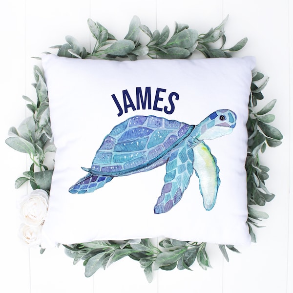 Sea Turtle Pillow - Etsy