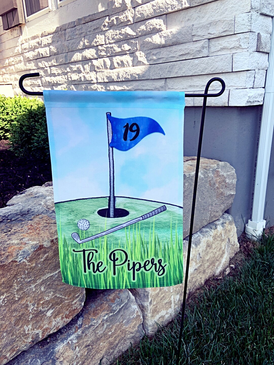 Golf Flag Golf Garden Flag Personalized Garden Flag Personalized ...