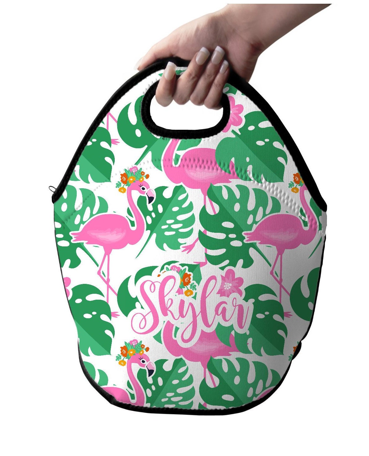 Flamingo Lunch Bag Personalized Flamingo Lunch Sack Flamingo - Etsy UK