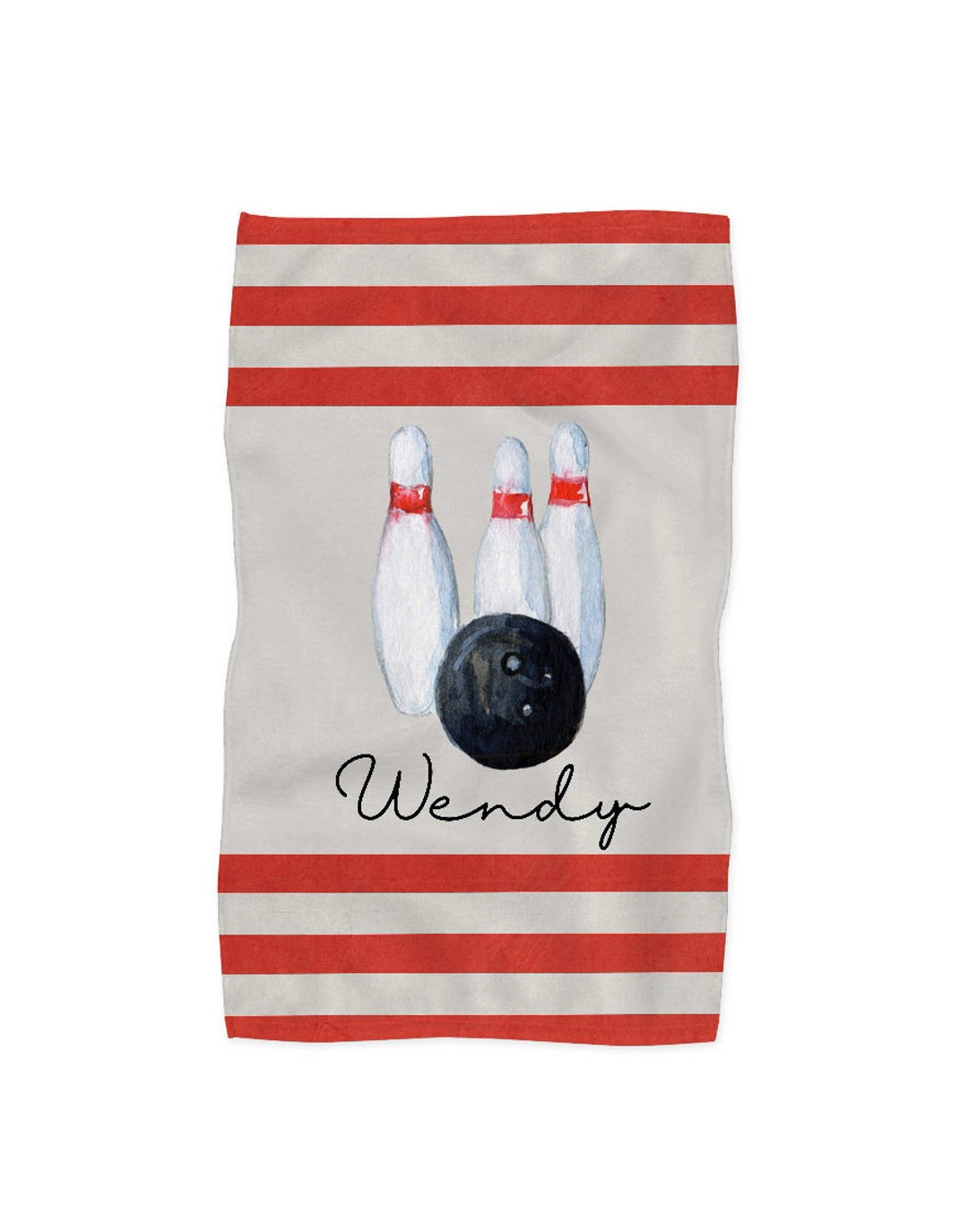 Bowling Towel Personalized Bowling Towel Mens Bowling Towel Womans ...