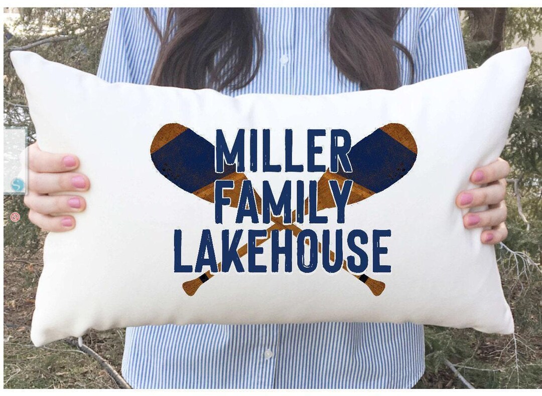 Personalized Lake House Oar Pillow, Housewarming Gift, Christmas ...