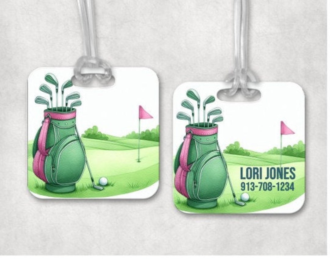 Golf Bag Tag Golf Gift Personalized Golf Luggage Tag Personalized Golf ...