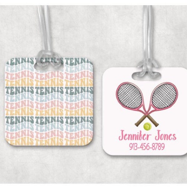 Tennis Bag Tag - Etsy