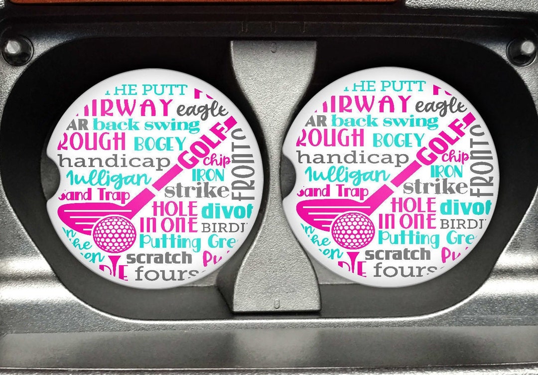 Golf Car Coaster Golfing Coaster Personalized Car Coaster Personalized ...