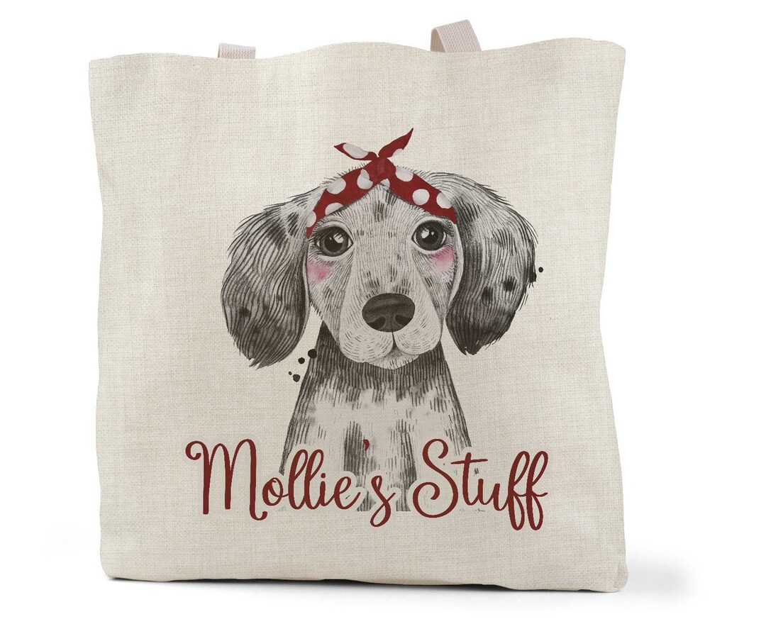 Dog Gift Dog Tote Dog Bag Personalized Dog Tote New Puppy Gift - Etsy