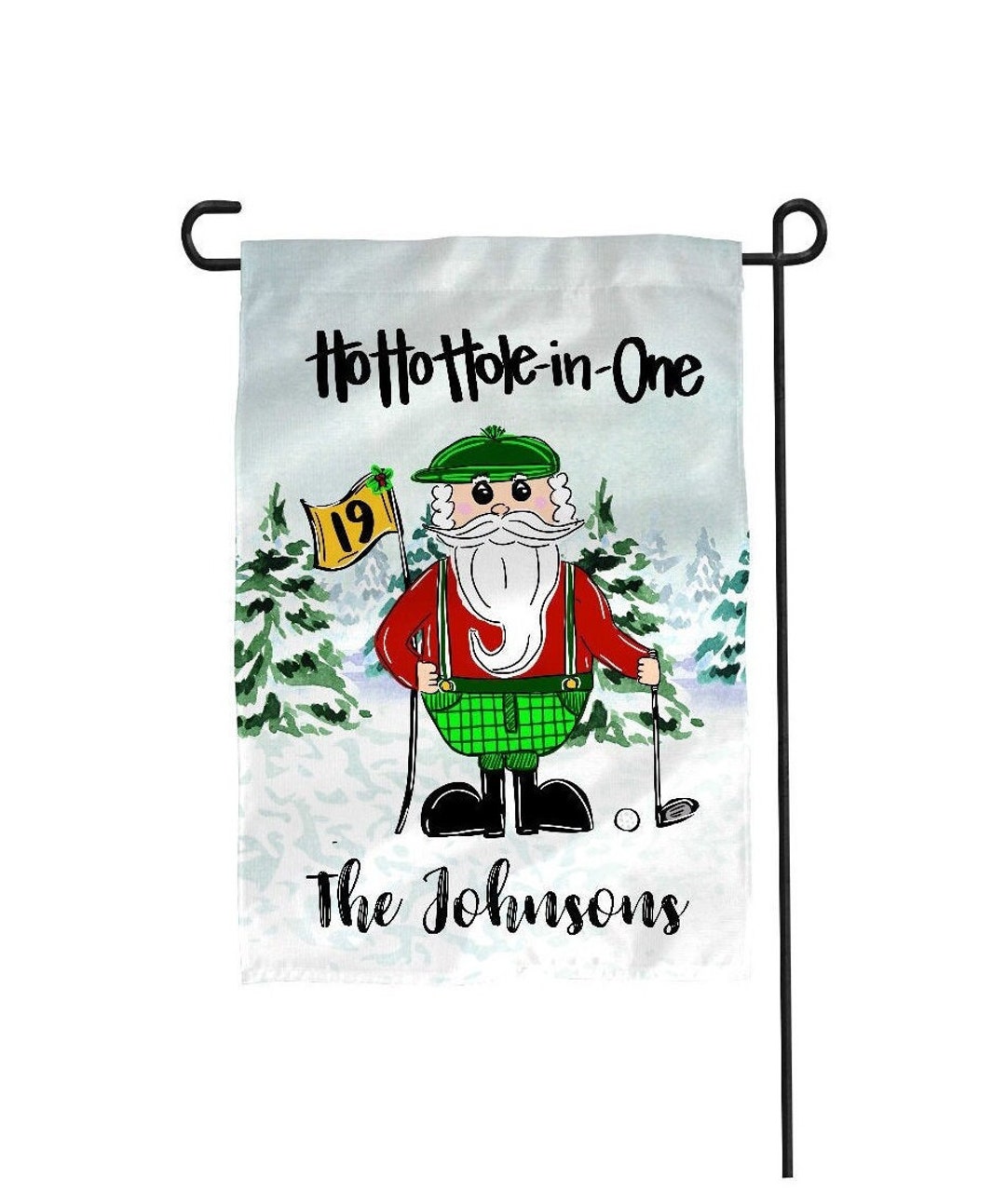Flag Santa Flag Christmas Flag Personalized Garden Flag Housewarming ...