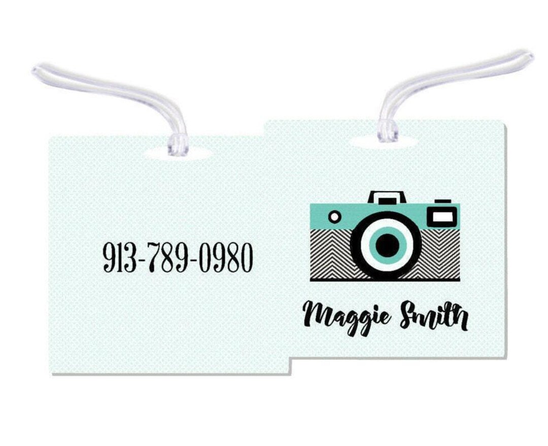 Personalized Camera Bag Tag: Photographer Gift, Custom Luggage Tag - Etsy