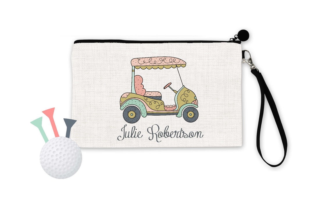 Golf Gift Makeup Bag Golfing Gift Linen Makeup Bag Cosmetic Tote ...