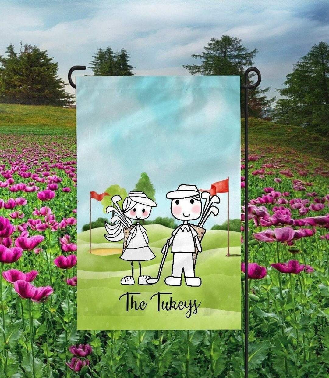 Golf Flag Golf Garden Flag Personalized Garden Flag Personalized ...