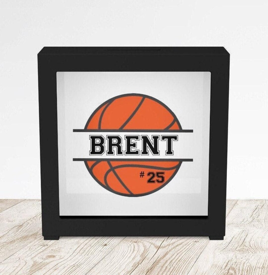 Basketball Bank for Boys, Personalized Bank for Boys, Custom Boys Bank ...