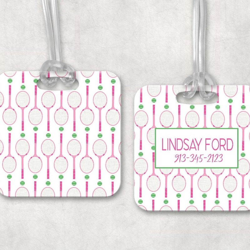 Tennis Bag Tag - Etsy