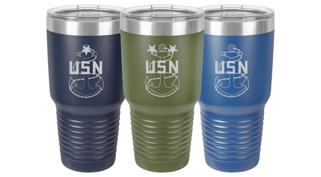 Navy Chief Insulated Tumbler | 30oz| MCPO | SCPO | CPO | Goat Locker - Etsy
