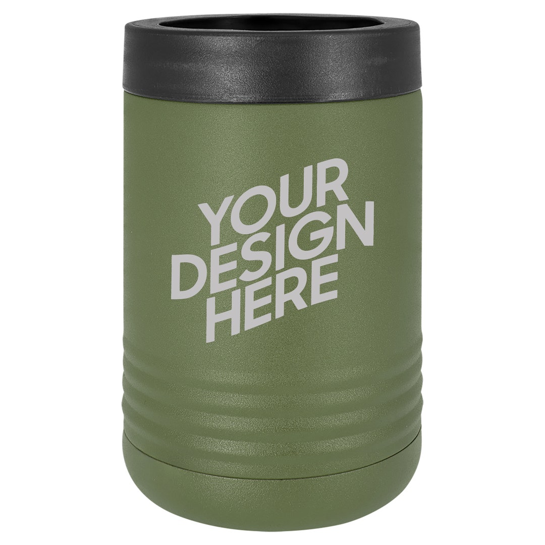 Laser Engraved Slim Can Cooler: Personalized Stainless Steel Beverage ...