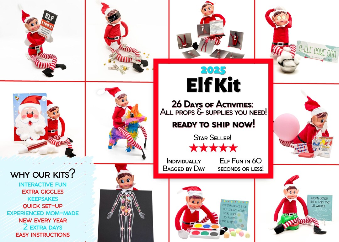 Elf Setup Kit 2025 | 26 (2bonus!) Days SHIPS TODAY | Props ...