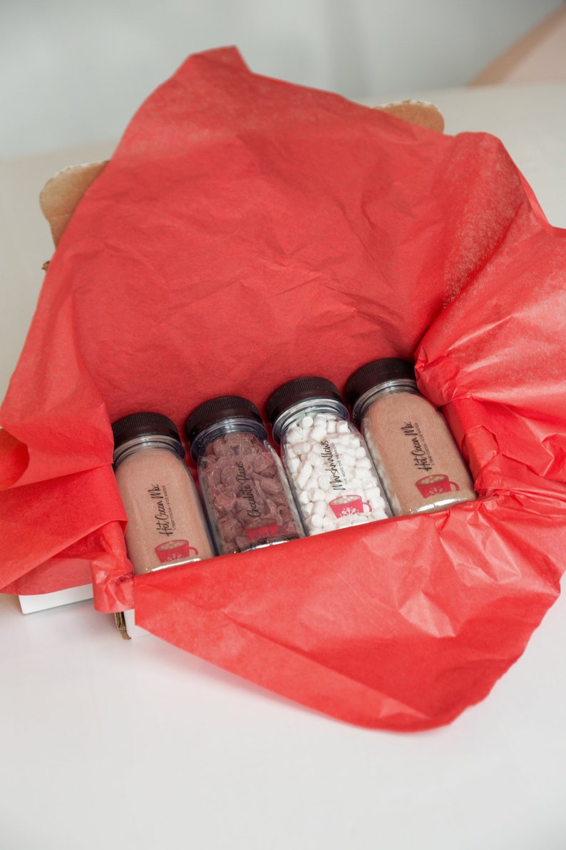 Hot Cocoa Sampler Set + Marshmallows & Chocolate in Red | Christmas ...