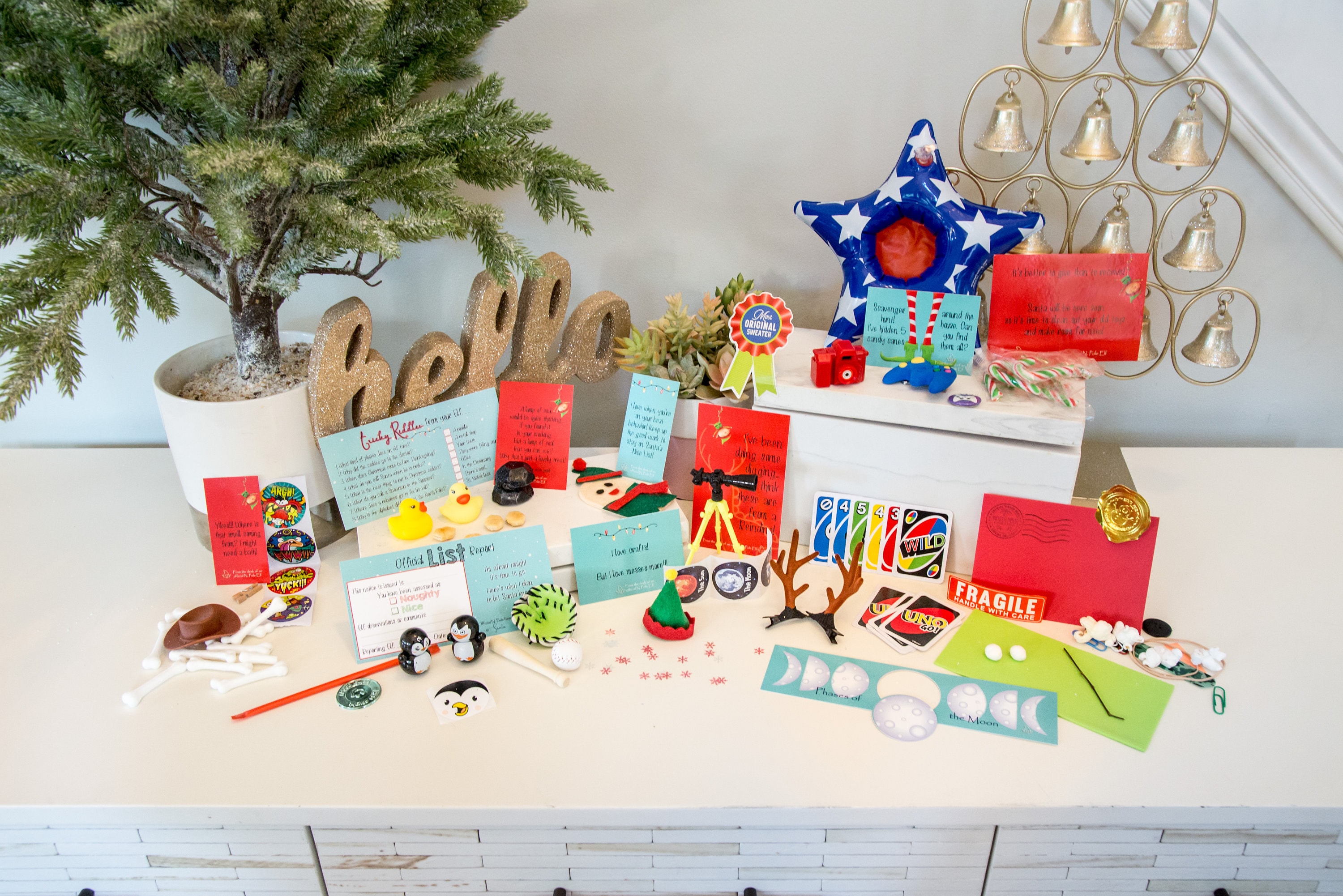 Premium 26 Day Elf Kit, 2025 Christmas Elf Activities Kit, Elf Props ...