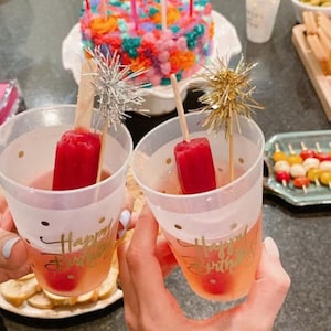 100 Tinsel Stir Sticks | Gold Silver Blush Black Sparkle Champagne ...
